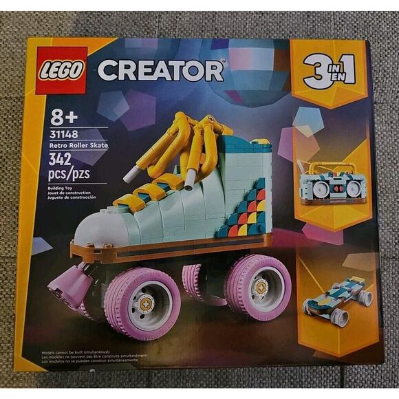Lego | Toys | Lego Retro Roller Skate 3148 New 224 Creator 3in1 Set As ...